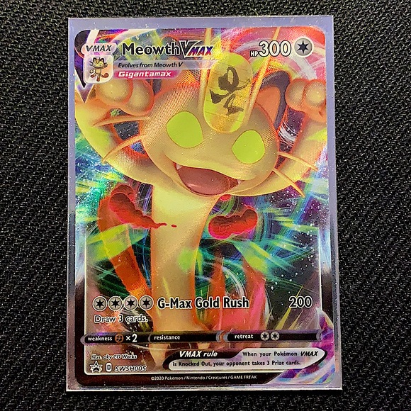 Pokemon | Toys | Meowth Vmax Full Art Holo Card | Poshmark